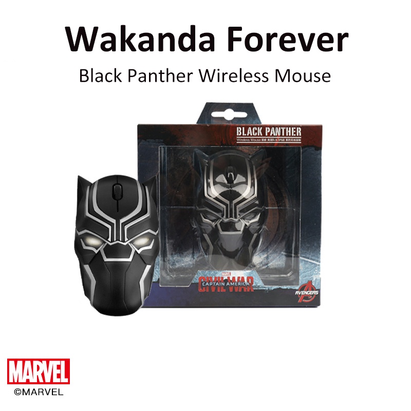 Marvel MK46 Avengers Iron Man Wakanda Black Panther 3D Mouse Super Cool ...