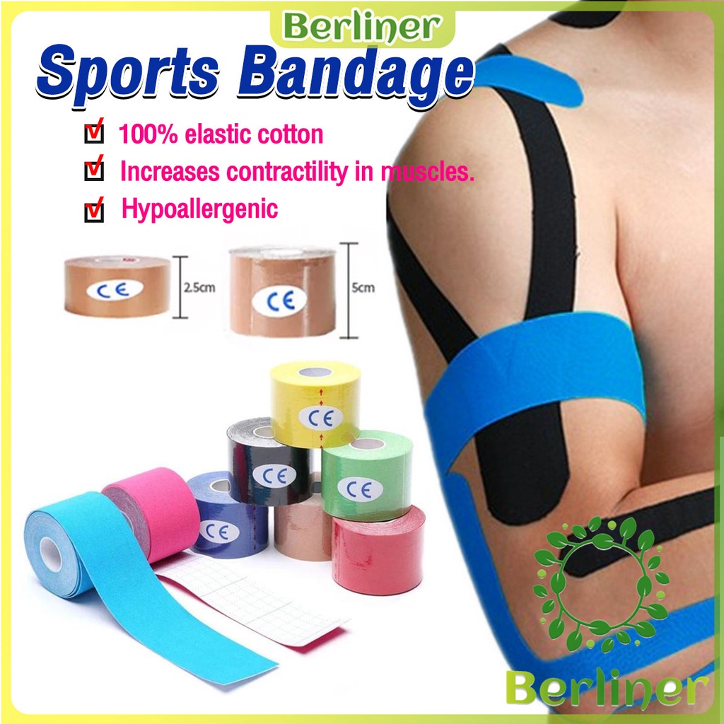 5m Bandage Wrap Self Adhesive Elastic Sport Injury First Aid Medical ...