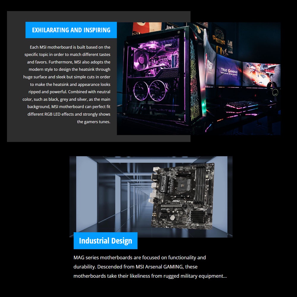 MSI B450m Pro-Vdh Max Am4 Ddr4 Motherboard| m-ATX| Dual Channel ...