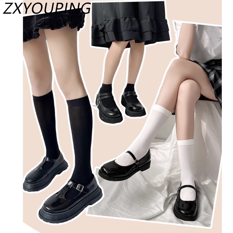 Japanese JK Socks School Uniform Socks Velvet Calf Socks Stockings ...