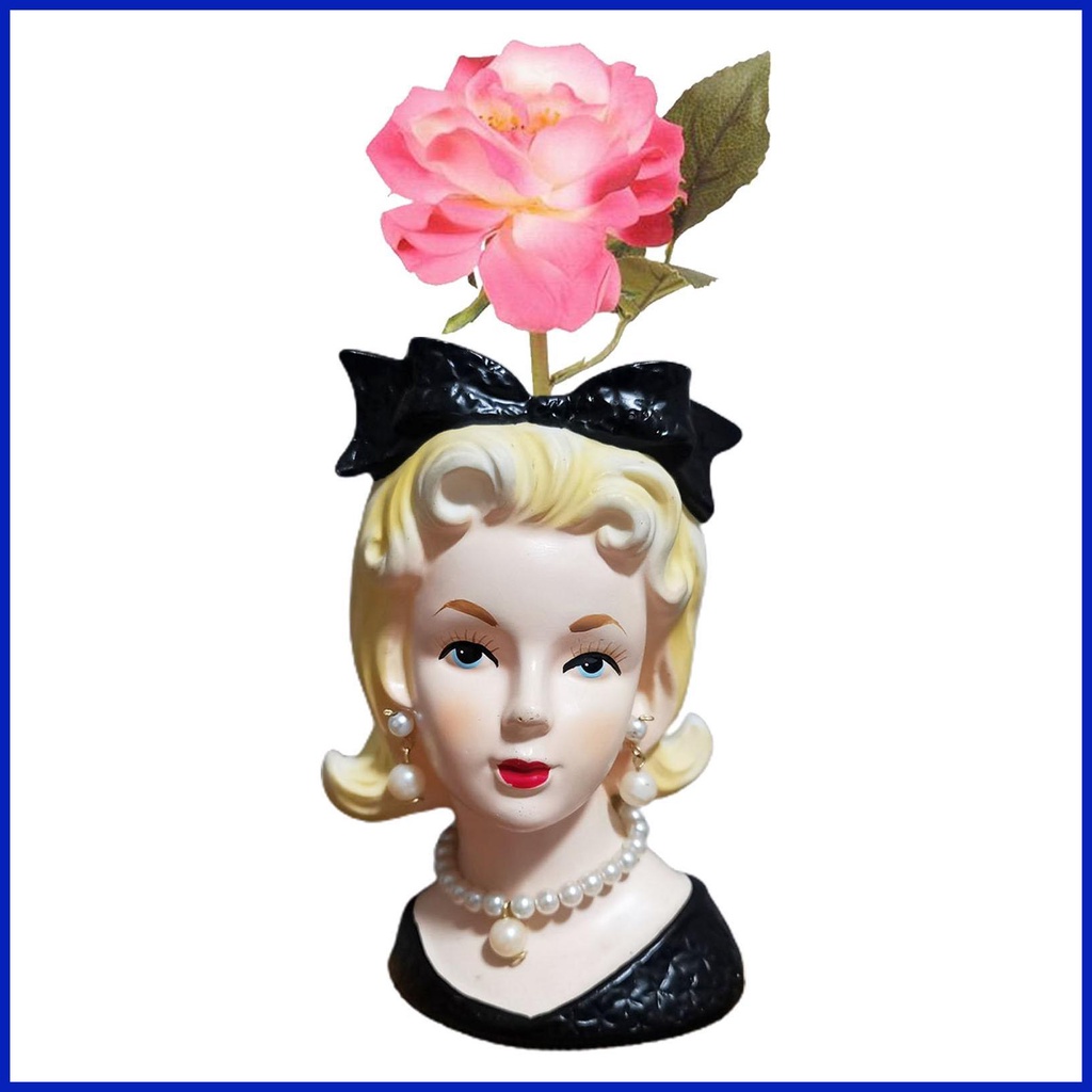 Lady Faces Plant Pots Cute Big Eye Girl Lady Flower Planters Pots Funny ...