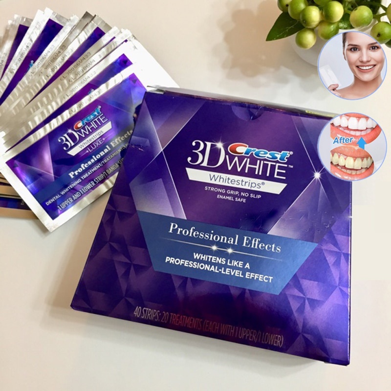 Crest 3d White Professional Effects Teeth Strips Dental Oral Hygiene ...