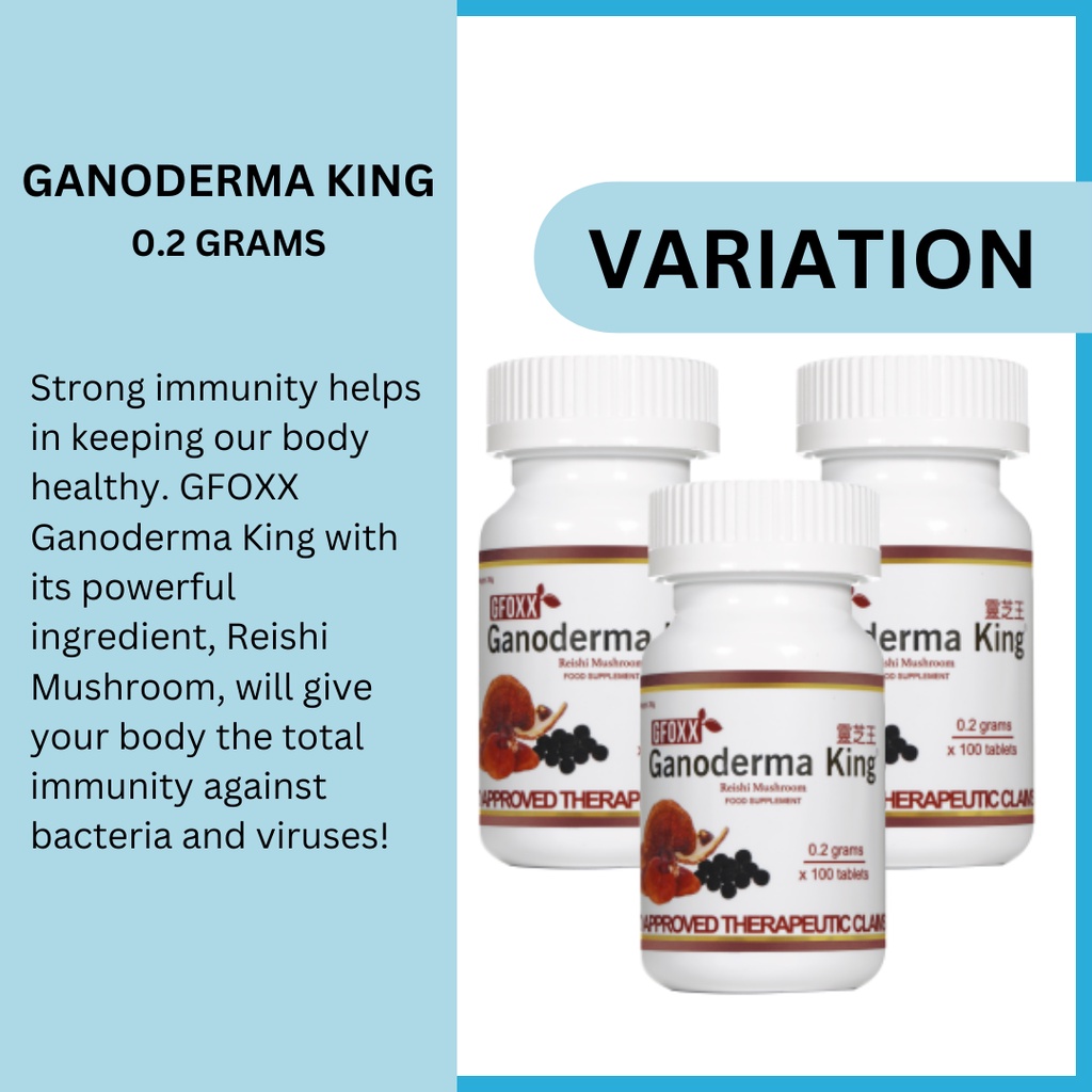 GFOXX GANODERMA KING AND SPIRULINA MEN&CLASSIC WITH REISHI MUSHROOM ...