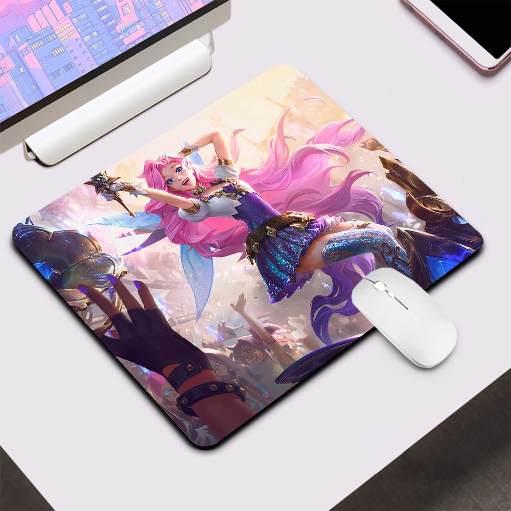 League of Legends KDA Seraphine Small Gaming Mouse Pad Computer Office ...