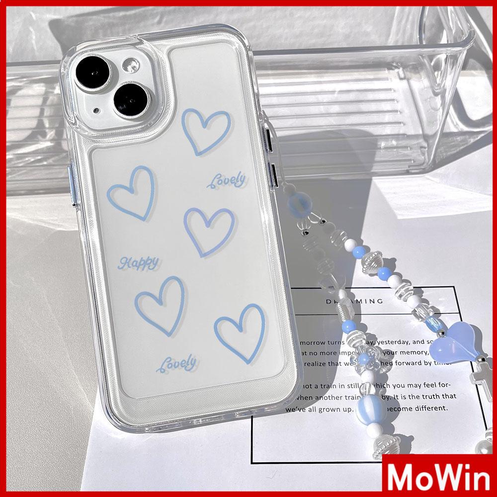 For iPhone 15 Pro Max iPhone Case Clear Case TPU Soft Case Heart Bracelet Electroplated Button ...