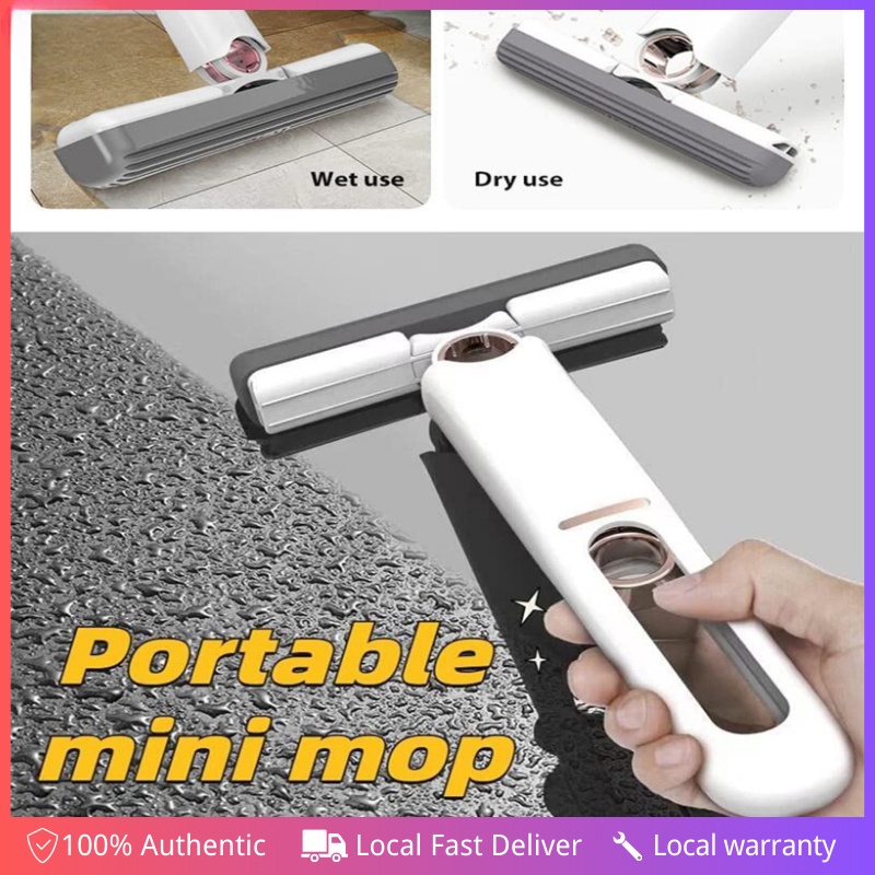 Portable Mini Squeeze Mop Desk Cleaner Window Cleaning Mop Glass Sponge ...