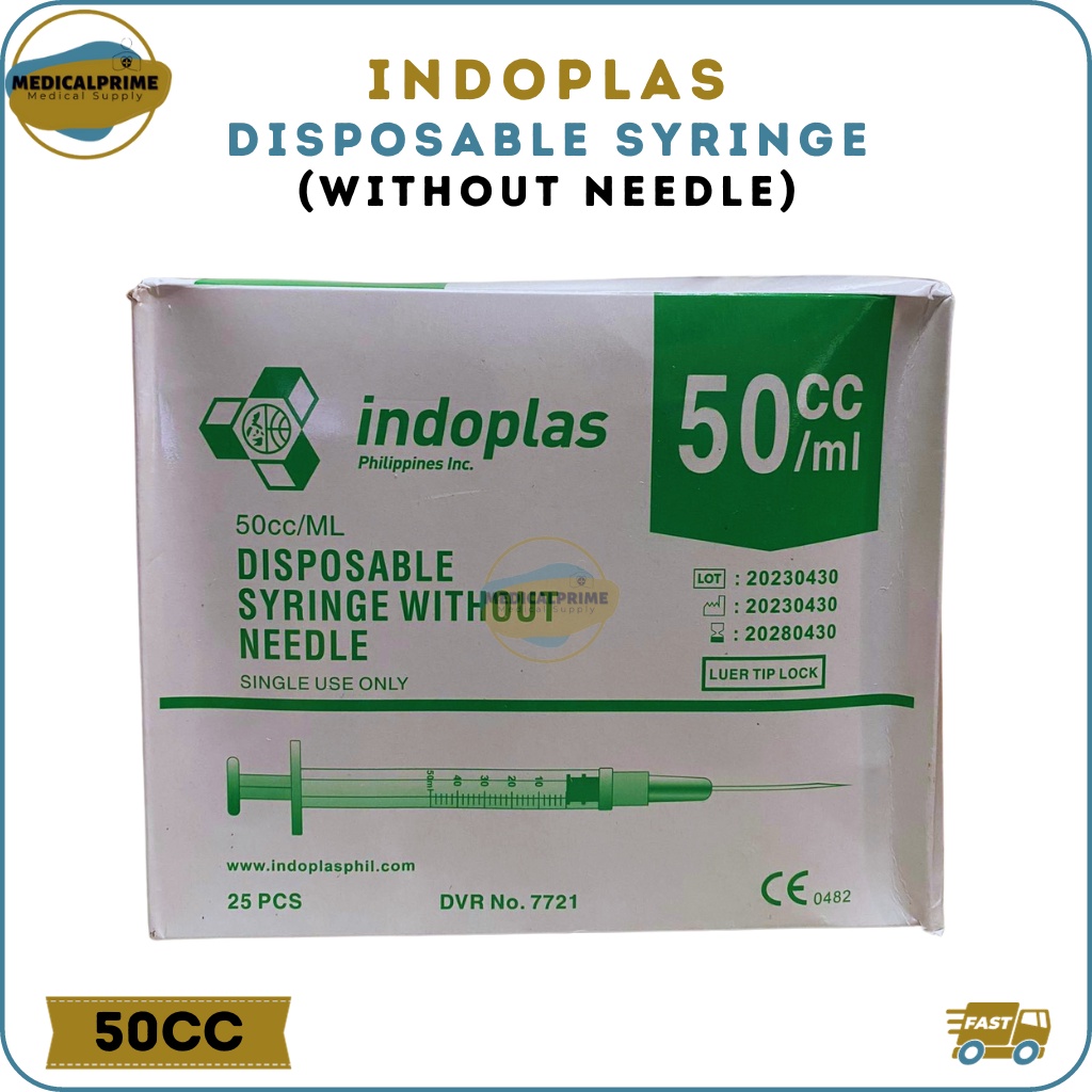 Disposable Syringe 50cc / ml without Needle - Indoplas Sold per piece ...
