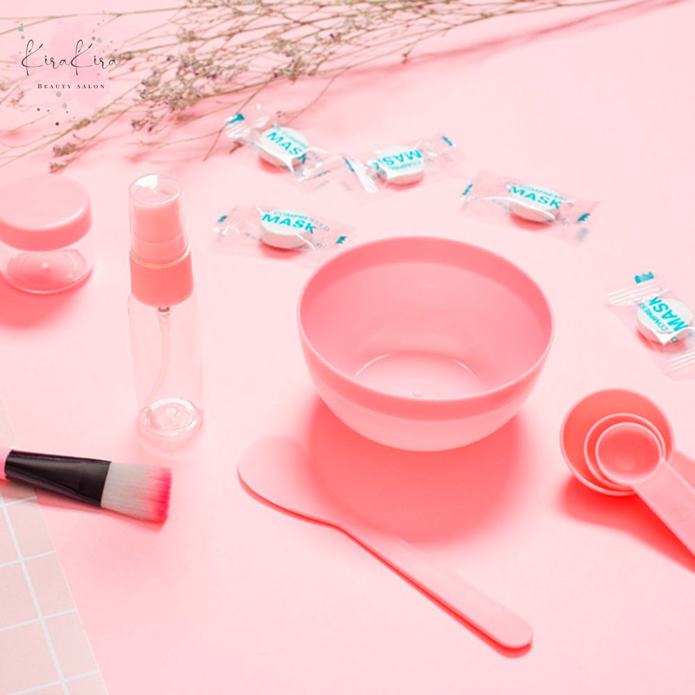KiraKira | 9pcs Mask Bowl Set Pastel Color DIY Facial Mask Mixing Bowl ...