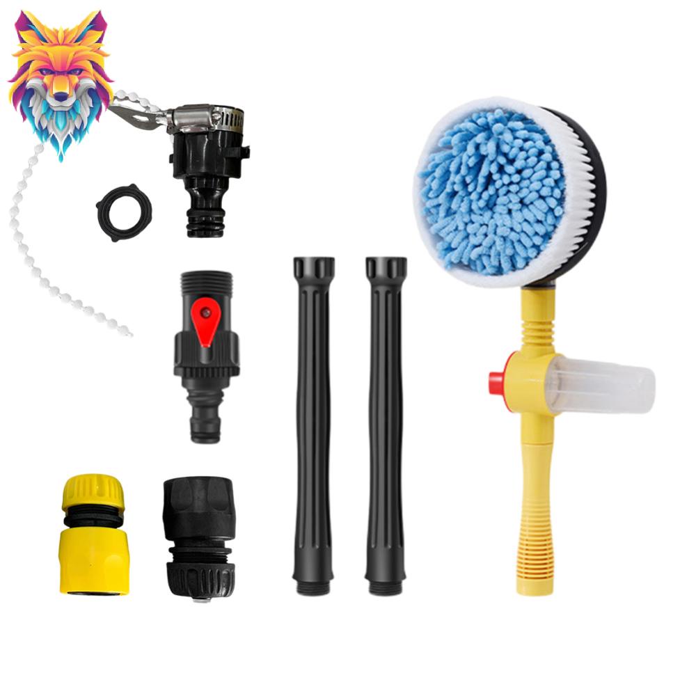 Car wash mop automatic rotation retractable non-fluffing special car ...