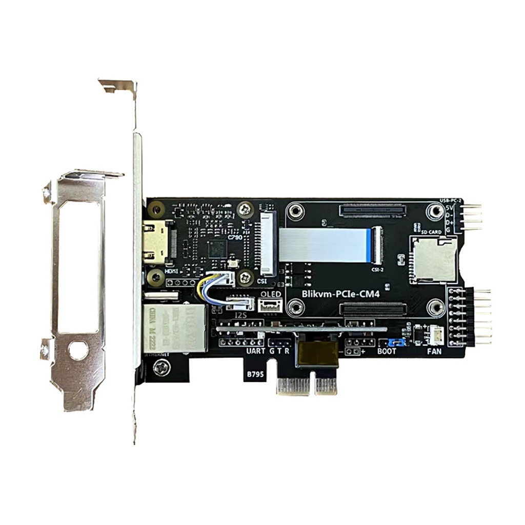 JMT BLiKVM PCIe "KVM over IP" for Raspberry Pi RPi CM4 Remote Control O ...