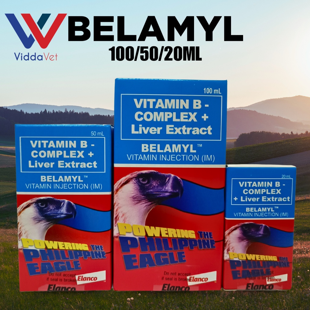 Belamyl b complex 20ml for pets, swine, livestock and game fowl ...