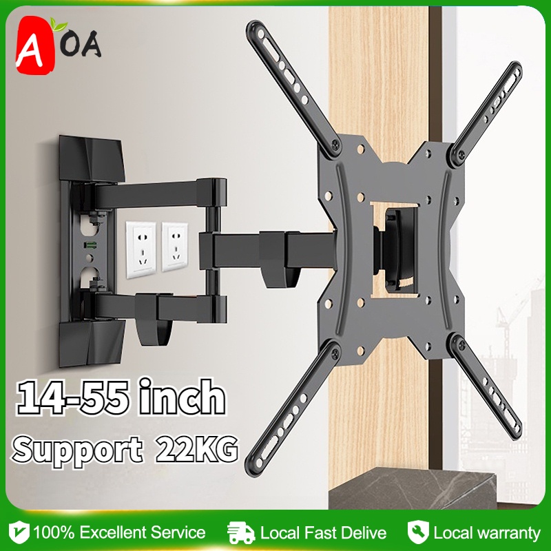 TV Wall Mount Bracket for 14 to 55 inch LCD/LED TV Retractable ...