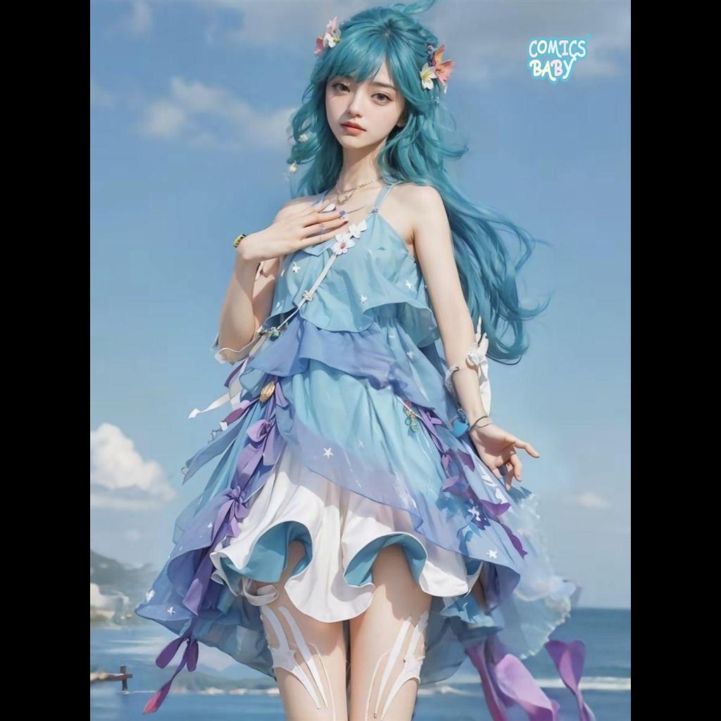 King Glory Dolia cosplay Costume New Role-Playing Female Anime Game Two ...