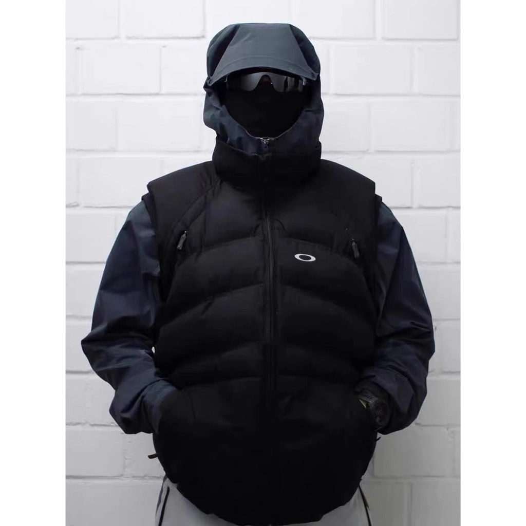 OAKLEY vest embroidered logo design vest vintage style down jacket vest ...