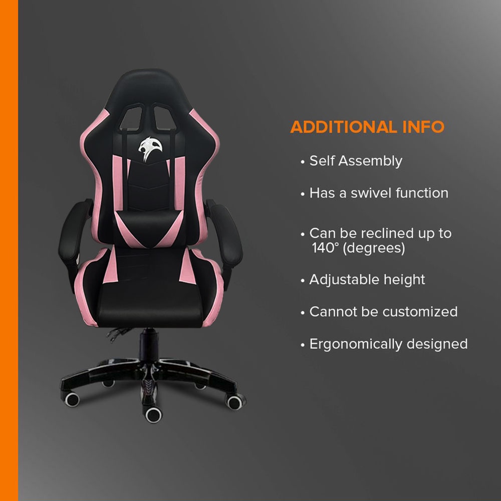 EasyPC | Panther Nightfall Series Nylon Legs/ with Footrest Fabric and ...