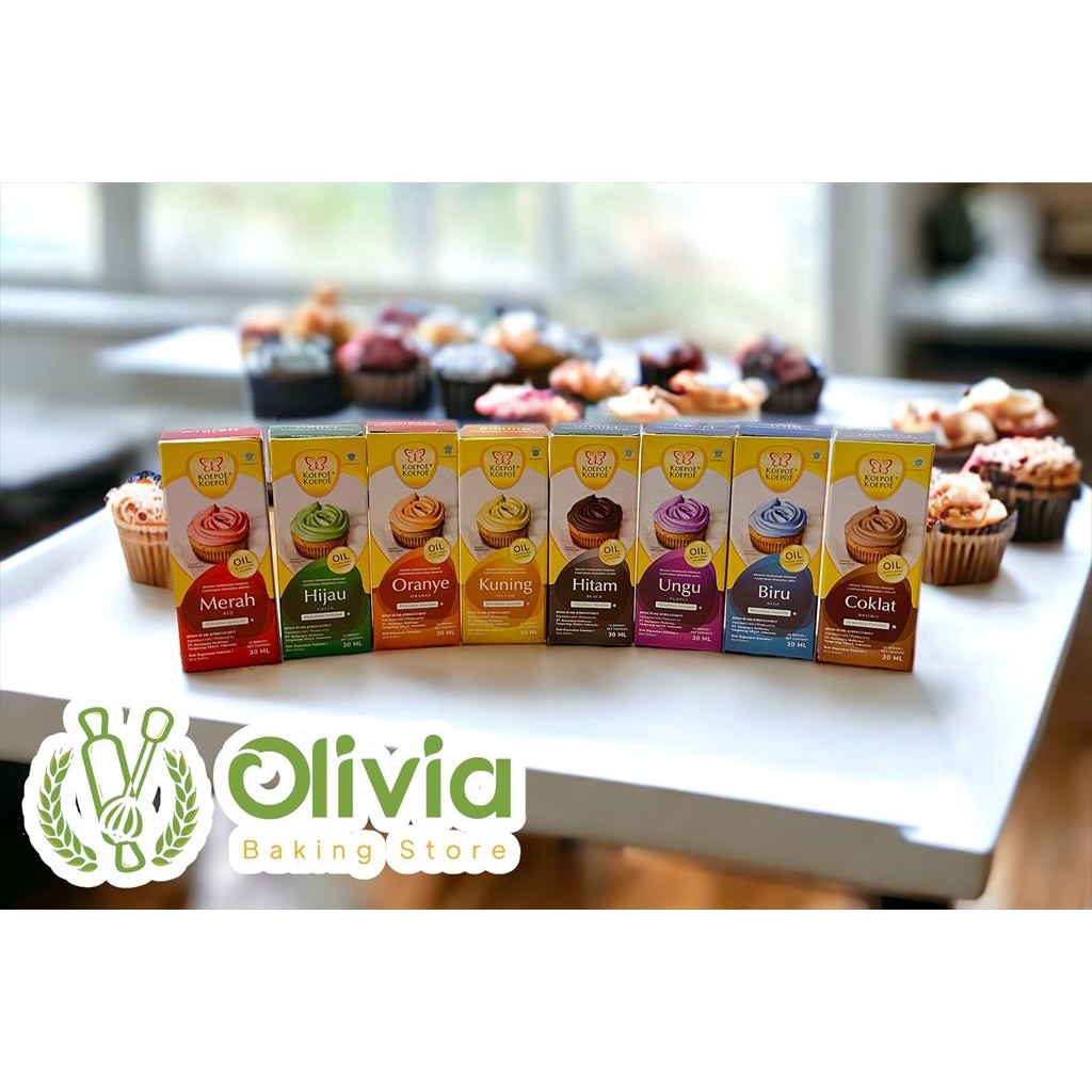 Koepoe Food Coloring Food Coloring Oil Based Halal 30 Ml | Shopee ...