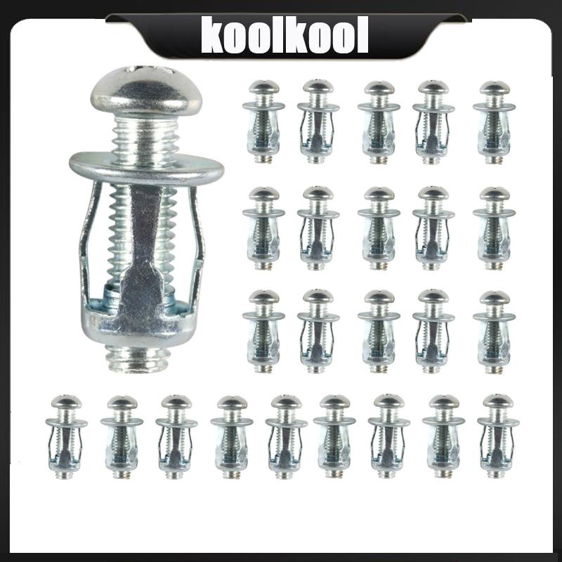 Kool License Plate Lock Fixing Screw Bolt Nut Kit Expansion Clip Petals ...