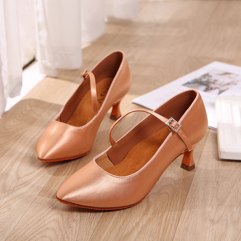 Modern Dance Shoes Women's Silk Elegant Latin Waltz Competition ...