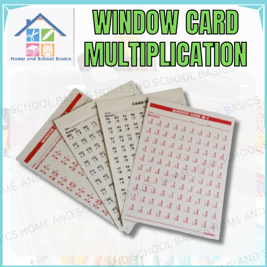 Window Cards Mathematics (Multiplication) for Grade Level | Shopee ...