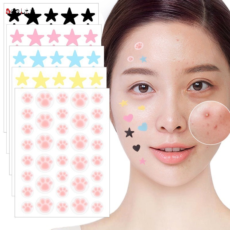 Various Shapes Pimple Patches Beauty Acne Tools Star Love Heart Acne ...