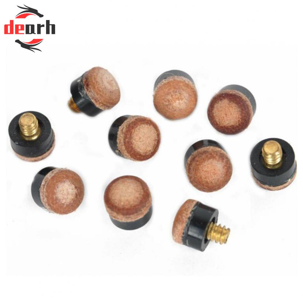 10mm 11mm 12mm 13mm Screw In Cue Tips Snooker Pool Billards Tip Head ...
