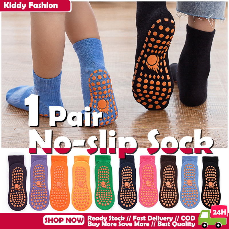 [COD] 1 Pair Non-slip Sock for Kids 1-12 Yrs Old Floor Socks | Shopee ...