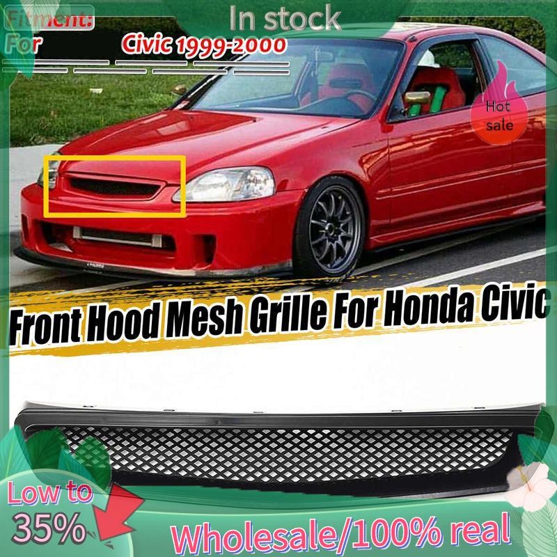 Car Front Hood Mesh Bumper Racing Grille for Honda for Honda Civic EK ...