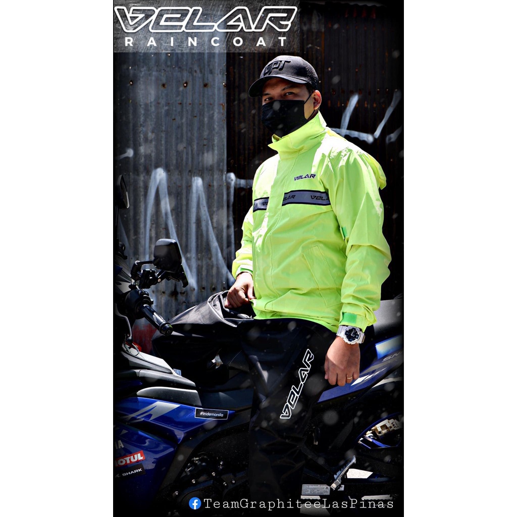 VELAR MOTORCYCLE RIDING RAINCOAT WITH PANTS | Shopee Philippines