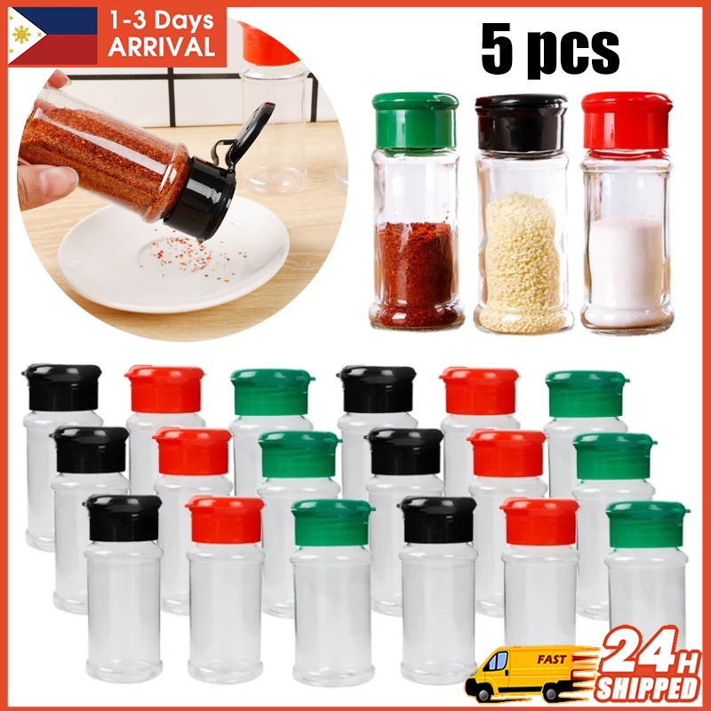 100ml Condiment Bottle Kitchen Tool Transparent Spice Salt Pepper ...