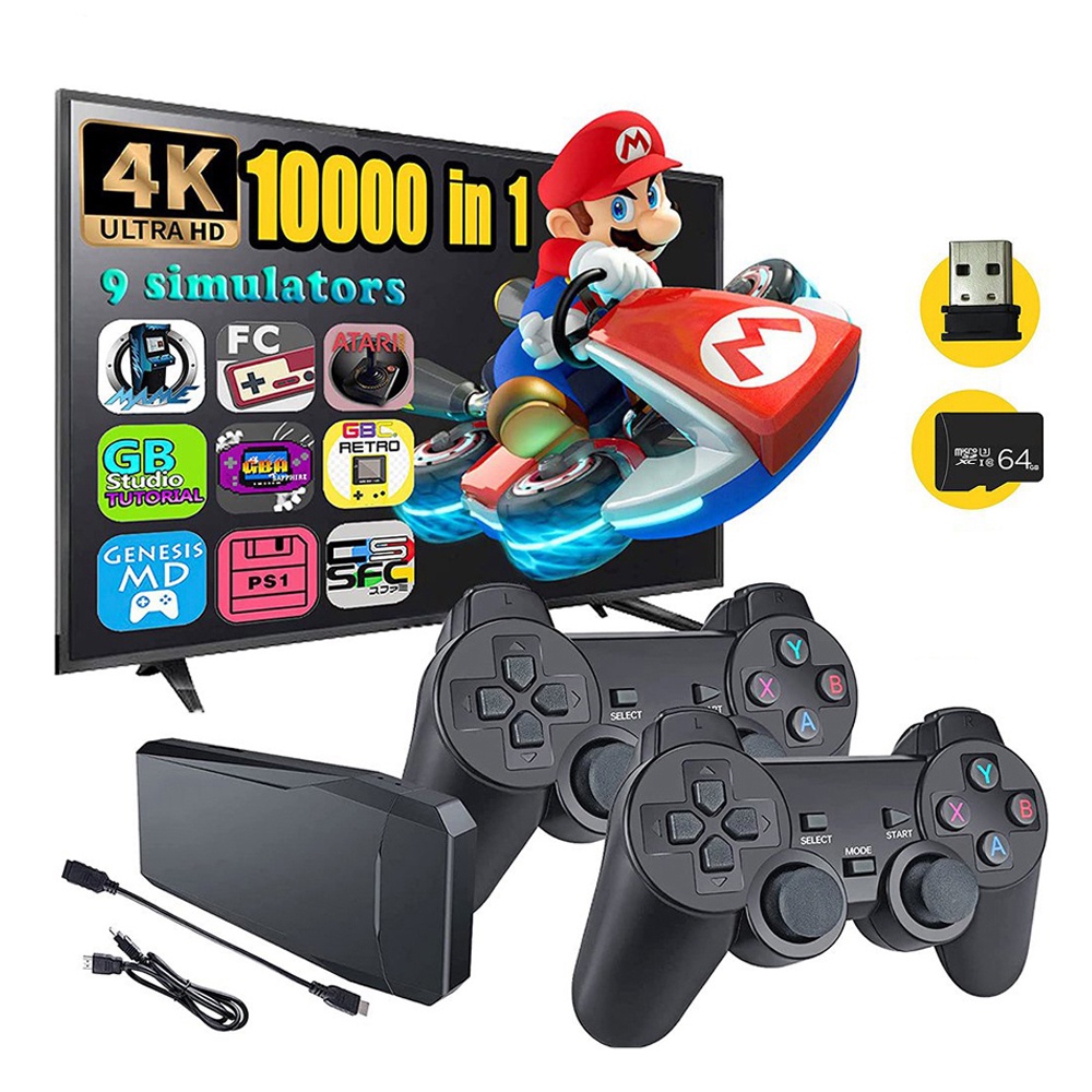 Built-in 10000 Games M8 Upgraded 4K Ultra-HD Video Game Console 64G ...