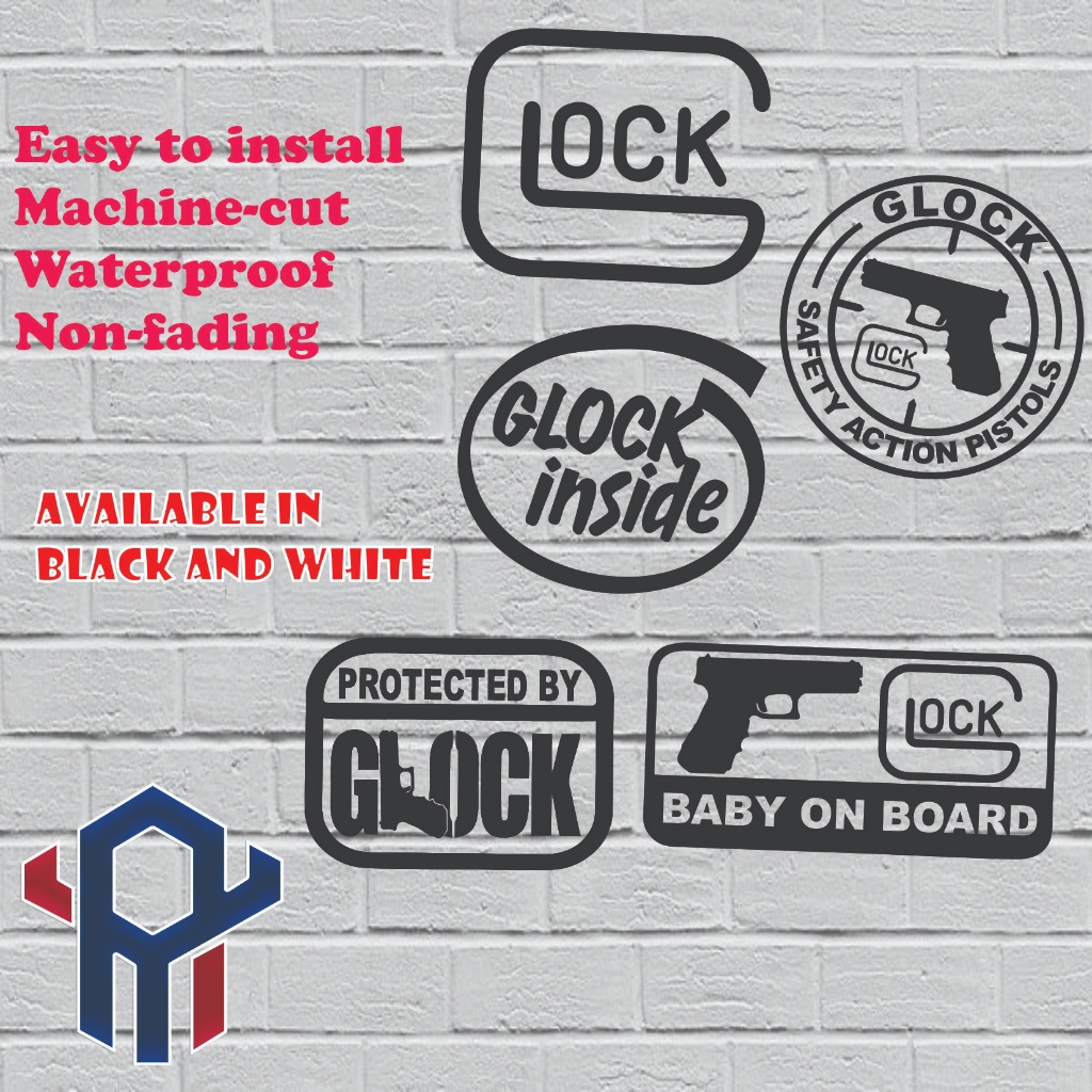 Glock sticker design for car and motorcycle waterproof sticker | Shopee ...