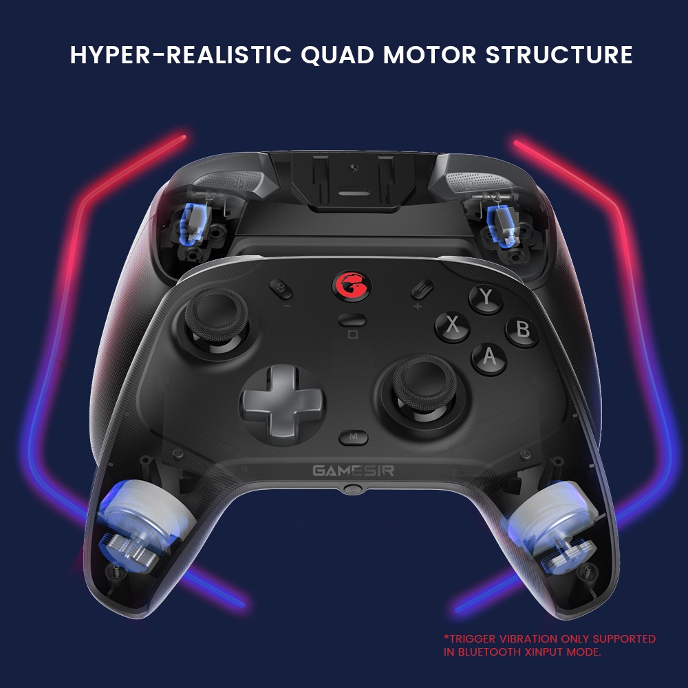 GameSir T4 Cyclone Pro Bluetooth Wireless Gamepad for PC,Switch, iOS & Android 2.4G Gaming ...