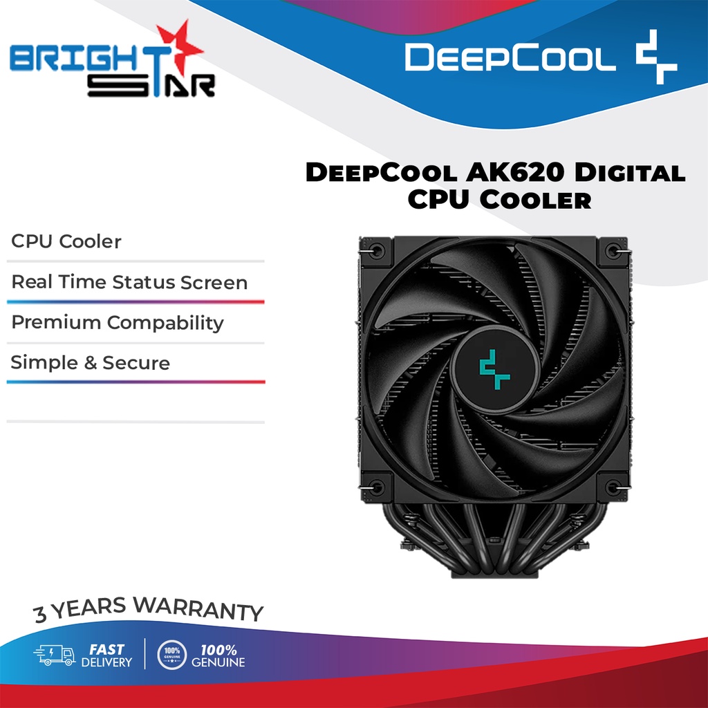 DEEPCOOL AK620 Digital CPU Cooler | Shopee Philippines