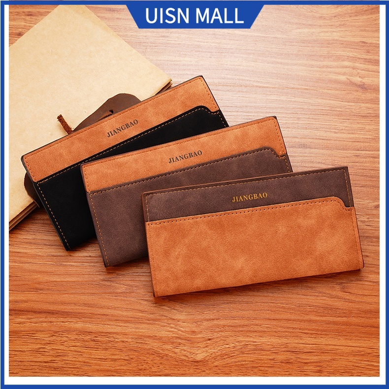UISN #NB861 Mens Wallet Long Wallet for Men Leather Wallet with Zipper ...