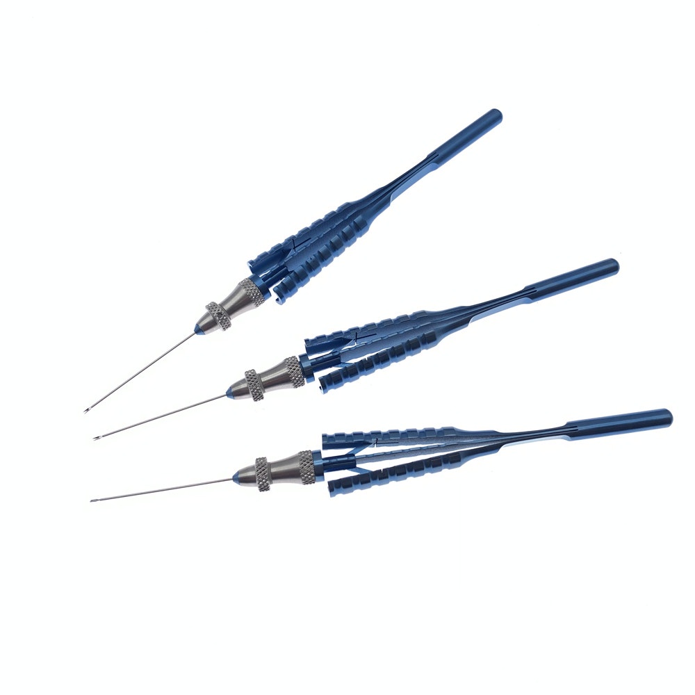 Capsulorhexis Forceps Removable Head 23G/25G Serrated Gripping forceps ...