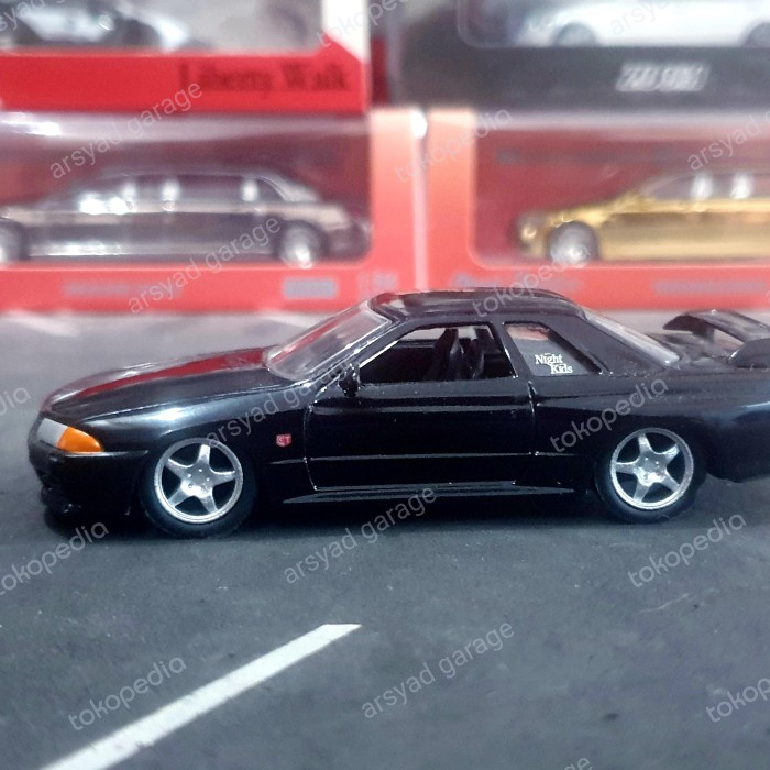Diecast Jadatoys Nissan Skyline GTR R32 Initial D Black 1:64 LP27 ...