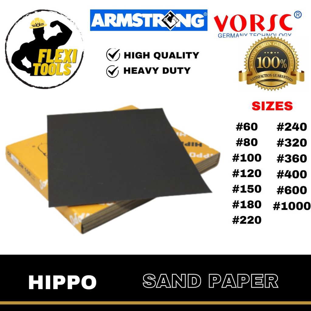 SAND PAPER GRIT , SANDING PAPER(LIHA-100PCS) | Shopee Philippines