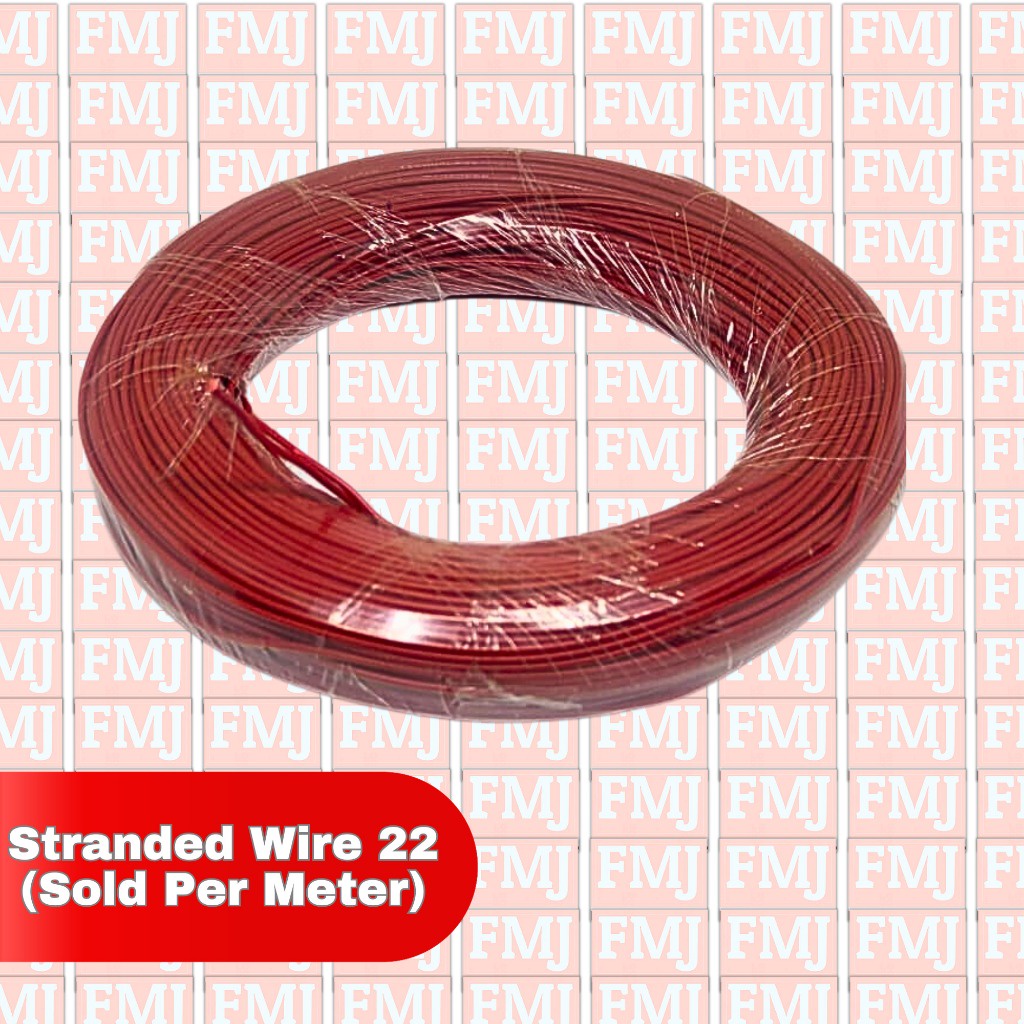FMJ Stranded Wire awg 22 Pure Copper (sold per meter) DIY Student ...