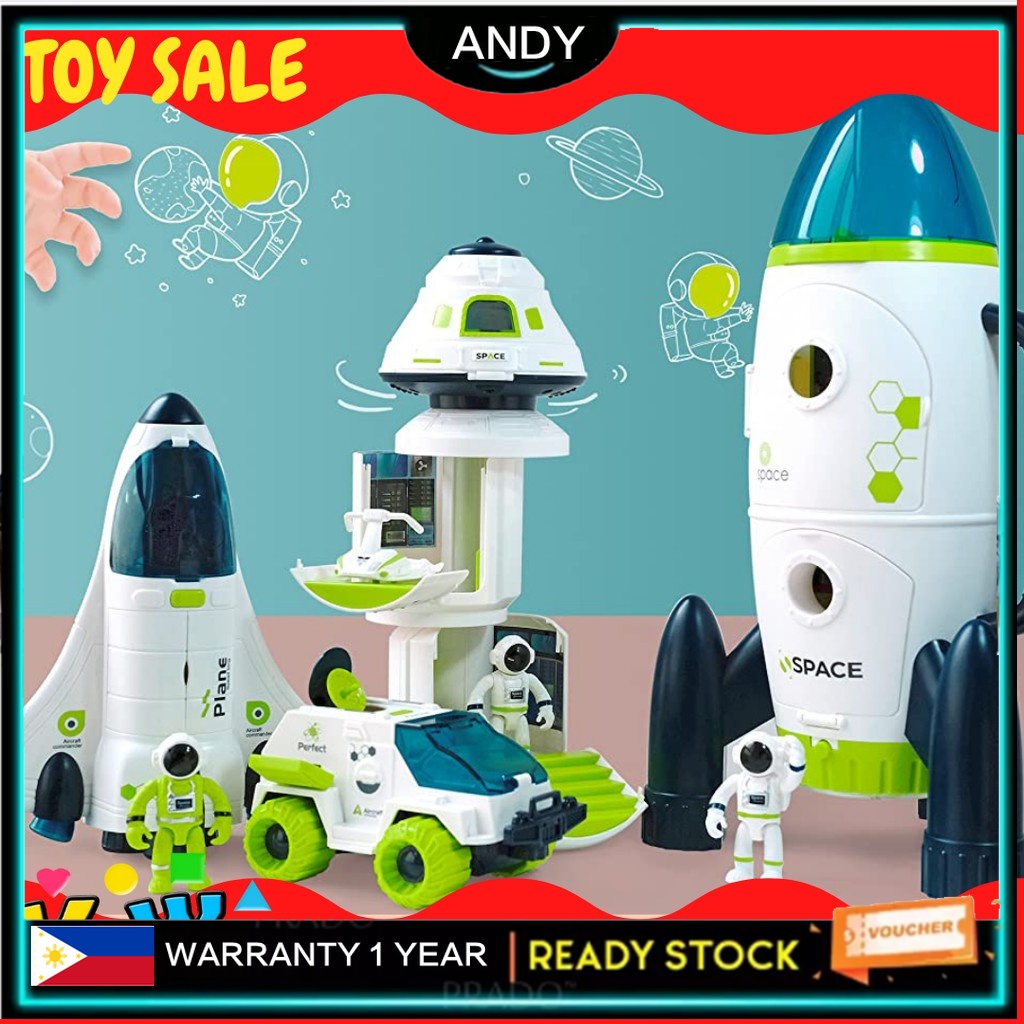 KWLS - BIG Astronaut Spaceship Set Space Capsule Rover Shuttle Station ...