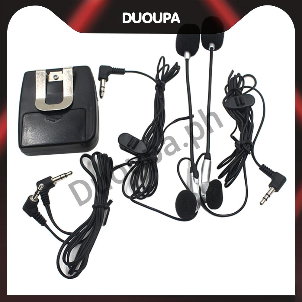 Rider Biker to Passenger Motorcycle Helmet Intercom Interphone Wired ...