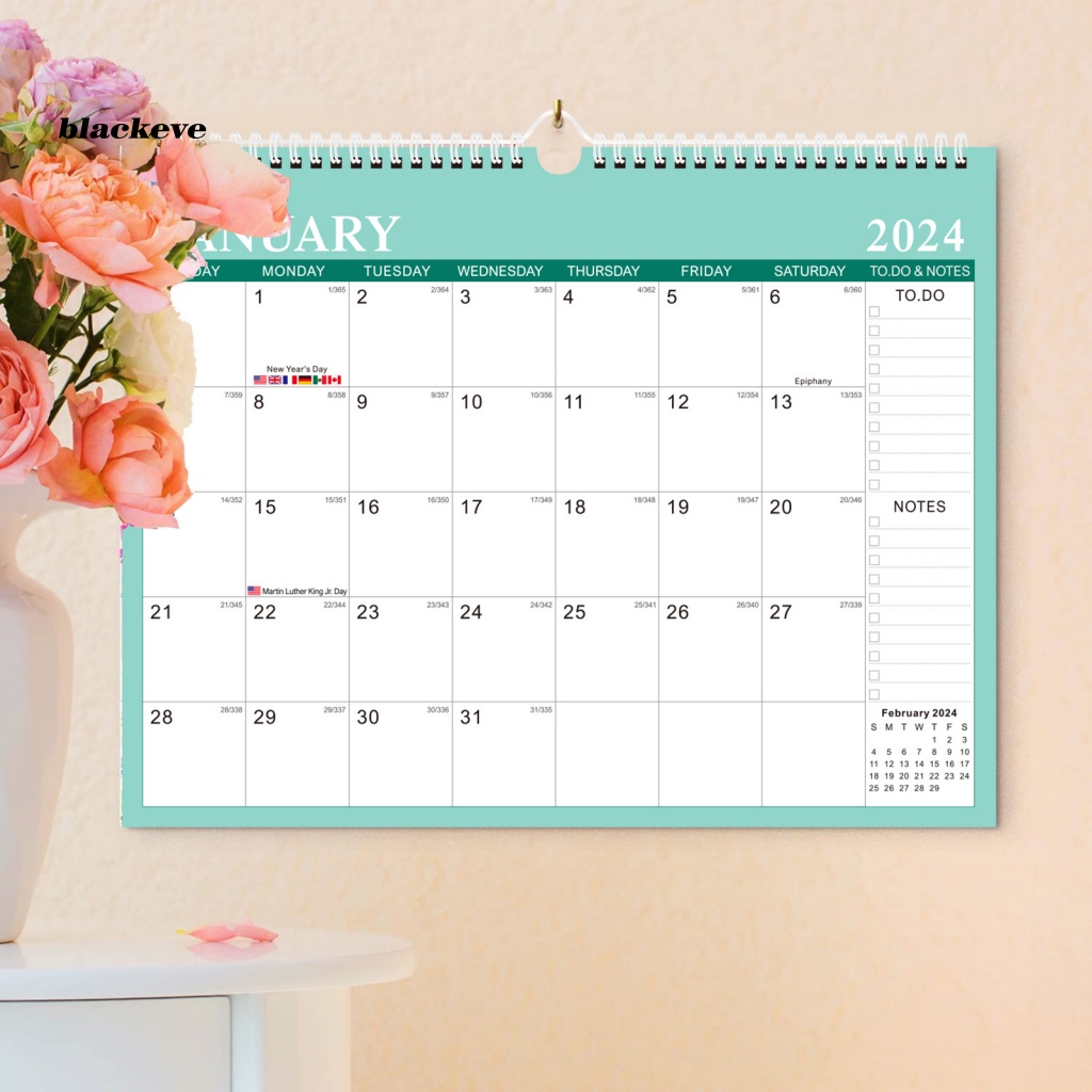 BL- Wall Calendar 2024-2025 Time Management Tool 2024-2025 Monthly ...