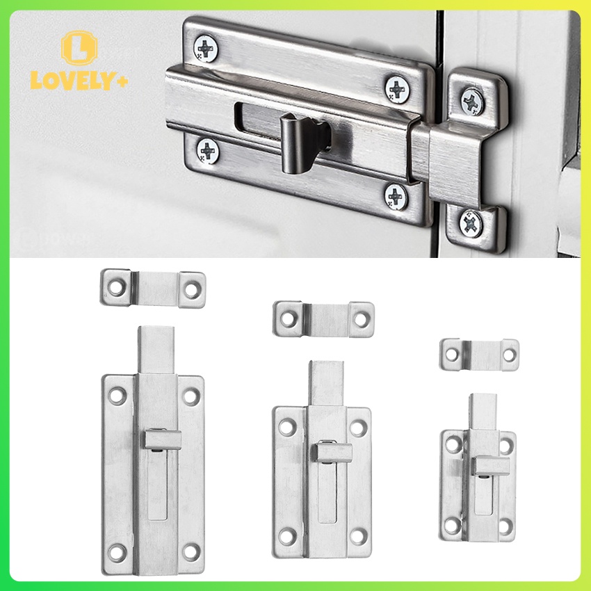 Stainless Steel Door Latch Sliding Barrel Bolt Safety Lock Buckle Bolt ...