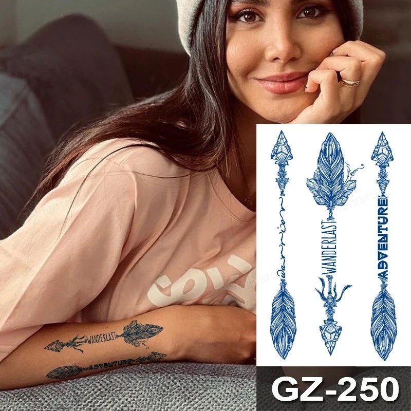 Waterproof Temporary Tattoos Juice Ink Long Lasting Arm Sleeve Tattoo ...