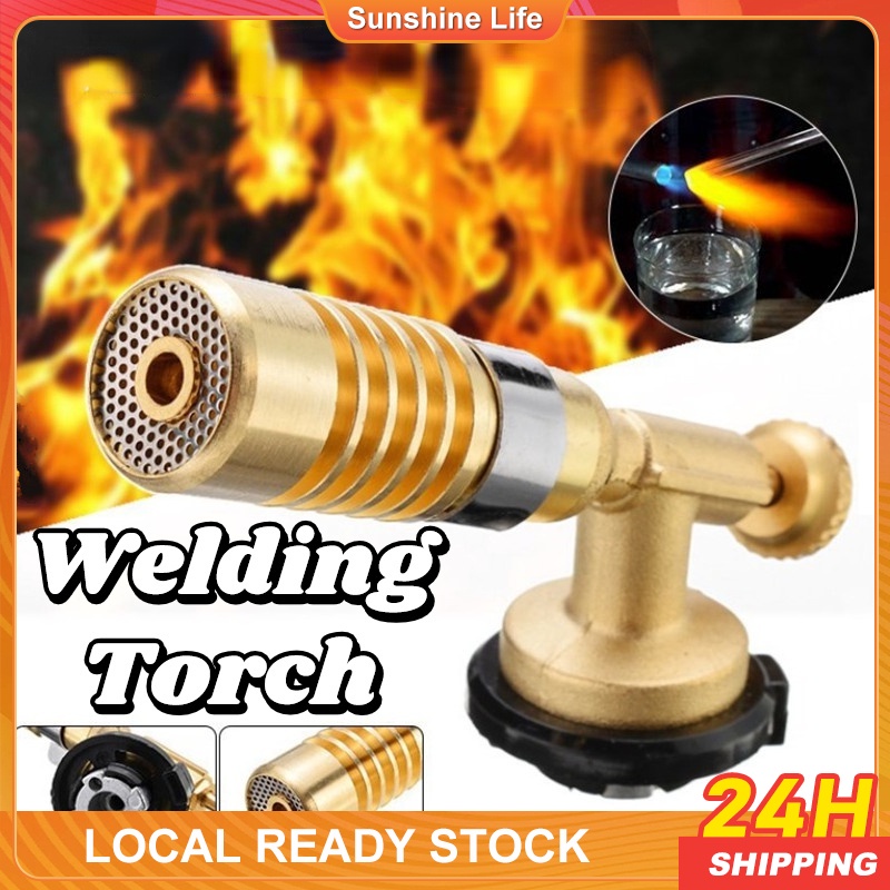 All Bronze Gas torch Welding Nozzle Heat Flame Gun Bronze Brazing Blow ...