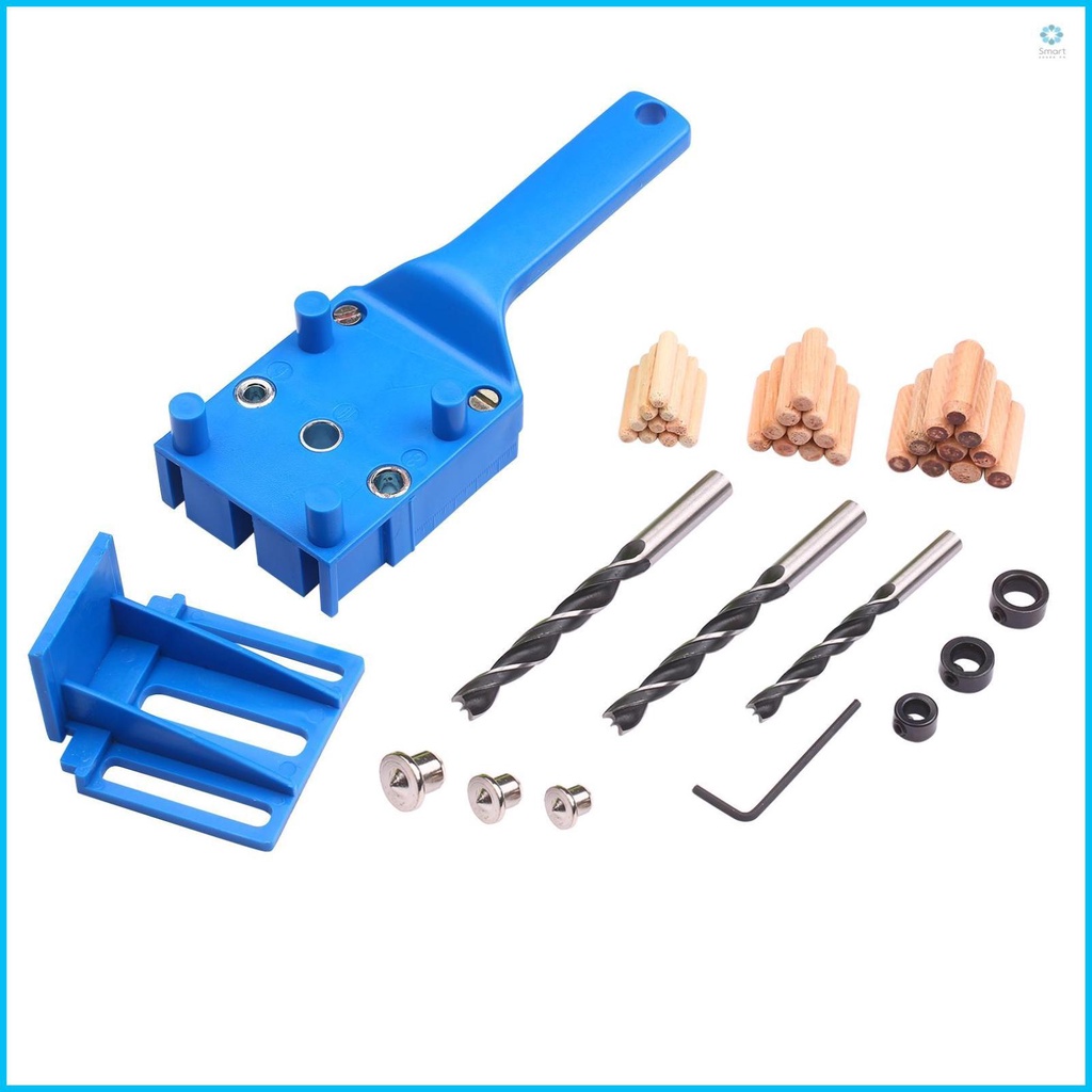 [COD] Quick Wood Doweling Jig ABS Plastic Handheld Pocket Hole Jig Fit ...