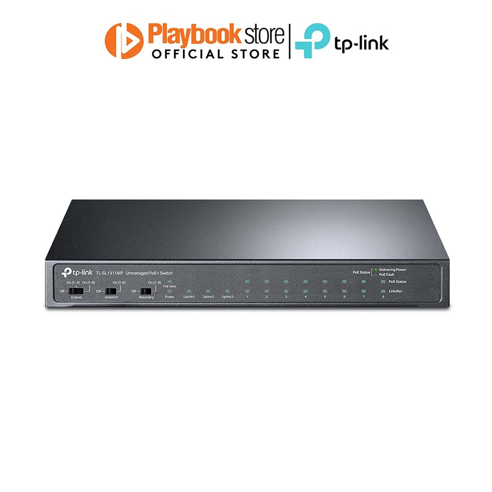 TP-Link TL-SL1311MP 8-Port 10/100Mbps + 3-Port Gigabit Desktop Switch ...