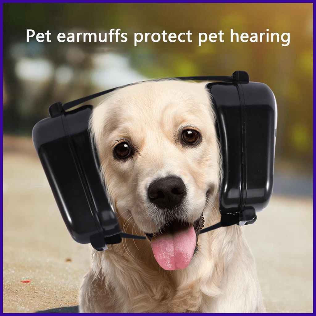 Dog Noise Protection Ear Muffs Adjustable Noise Cancelling Ear Muffs ...