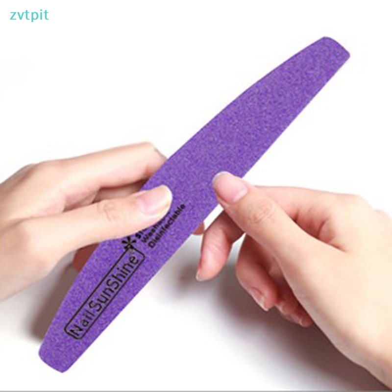 【ZVT】 10Pcs set Washable Sanding Sponge Nail File Buffer 100/180 ...