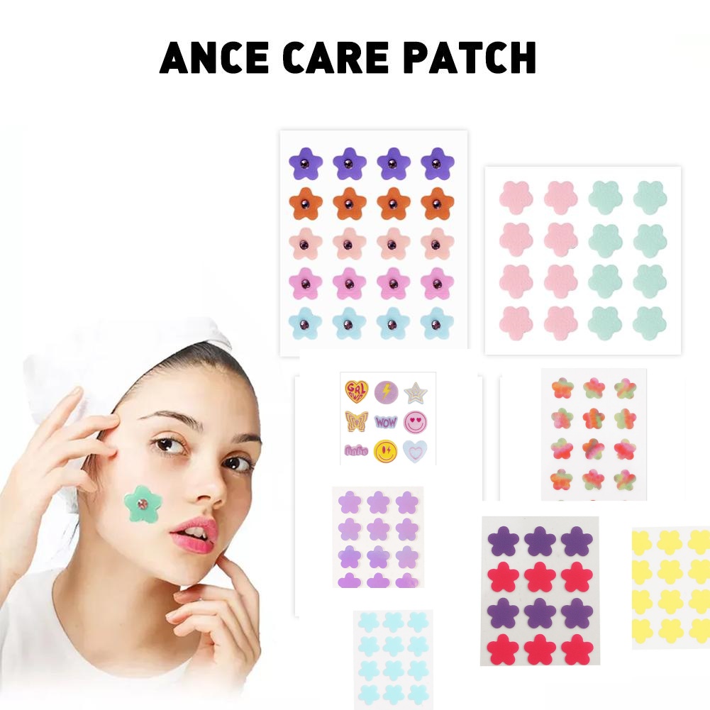 Fun Light And Breathable Hydrocolloid Pimple Stickers Colorful Flower ...