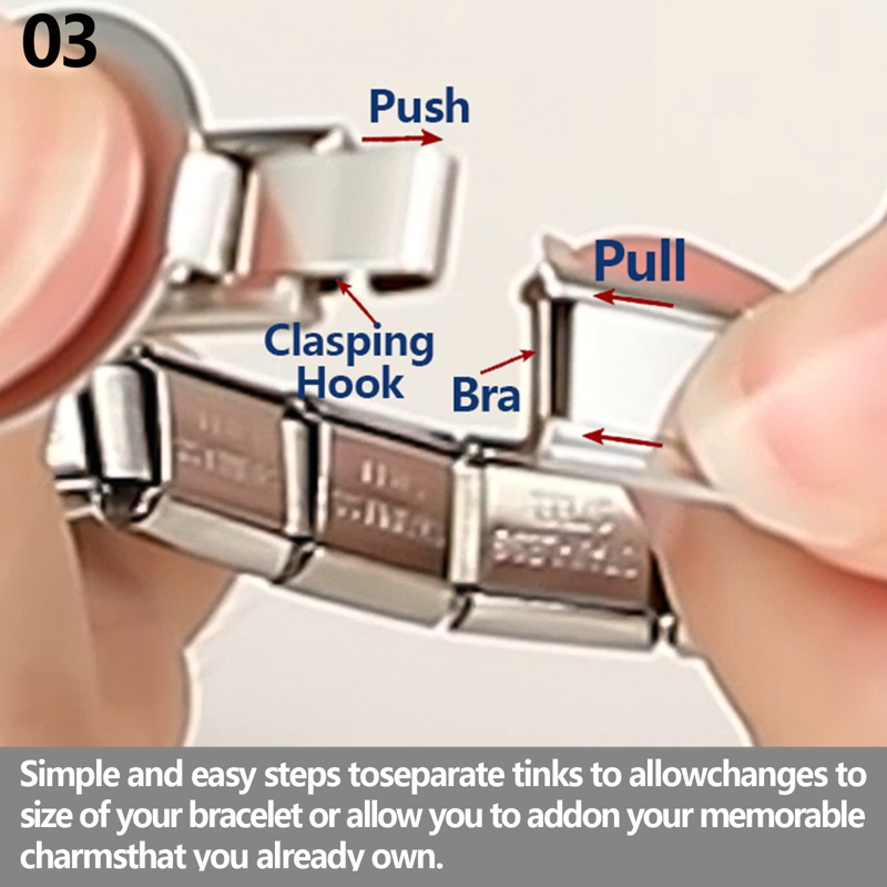 Alphabet Module Bracelet DIY Design Pattern Fashion Bracelet Retro ...